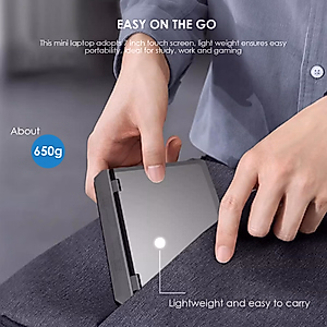 Acogedor Mini Laptop, 7.0 inch Mini Laptop Computer, High Speed CPU J4105 12GB , for Windows 11Pro Pocket PC Computer (12G+128G), ACOGEDORTH1EUKQZP2-13