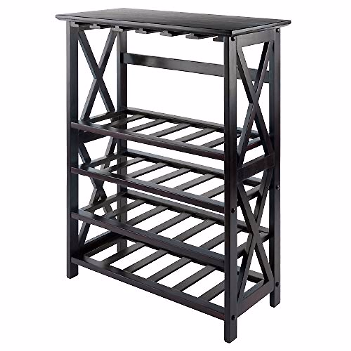 Winsome Rio Wine Storage, 28.74" W x 35.71" H x 13.39" D, Espresso