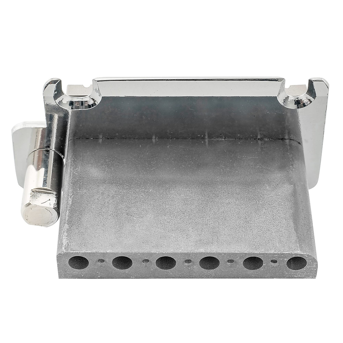 Musiclily Pro 52.5mm 2-Point Guitar Tremolo Bridge with Full Block Steel Saddles for Modern American Strat Electric Guitar, Chrome