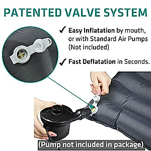 TREKOLOGY UL80 Ultralight Inflatable Backpacking Sleeping Pad for Camping