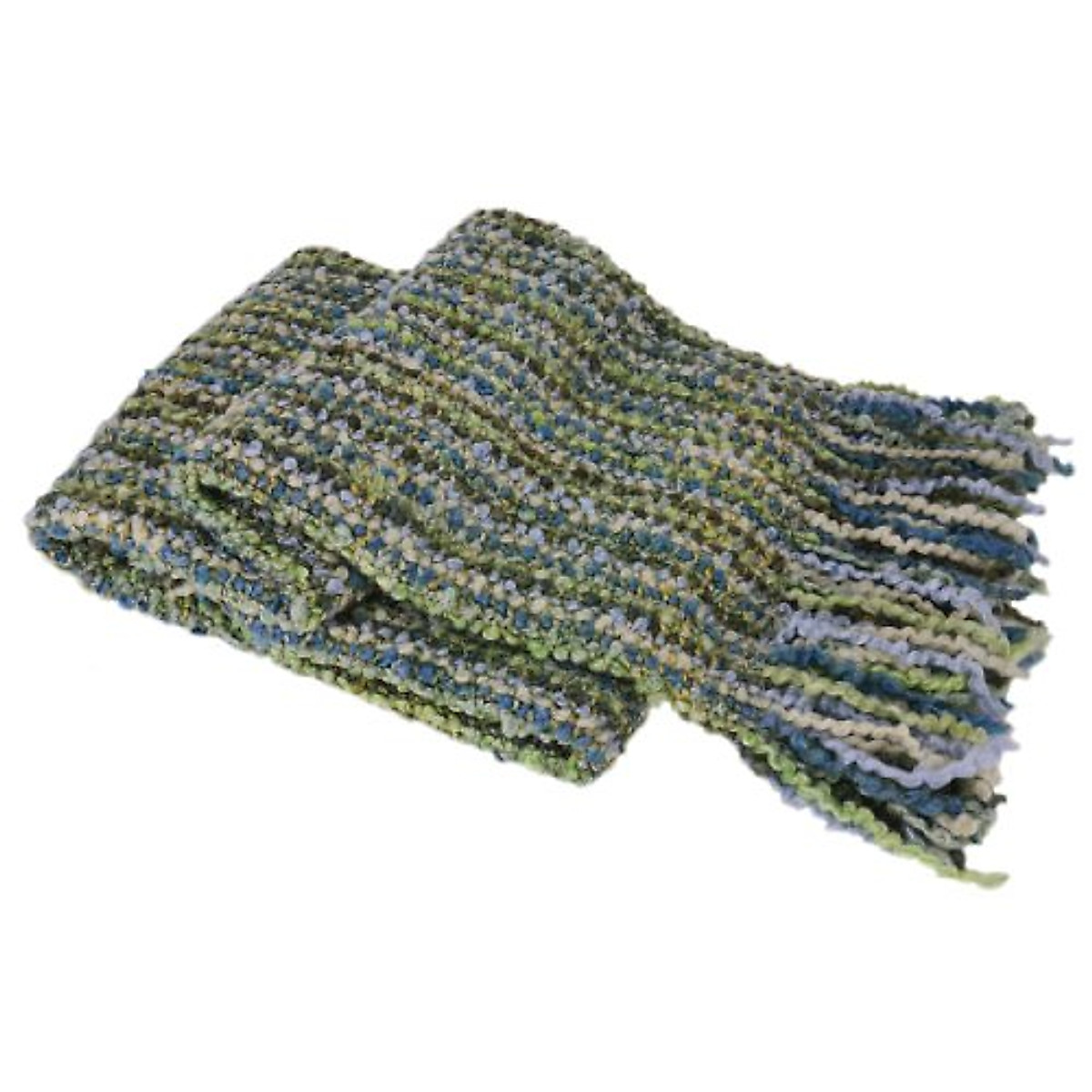 Kennebunk Home Stria Multi-Color Luxurious Woven Throw, 3'4" x 5'10", Seaglass