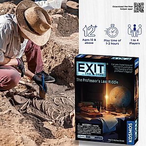 EXIT: The Professor's Last Riddle | Escape Room| Brainteasers | Mystery Solving | Treasure Hunt | Kosmos Game | at-Home Escape Room