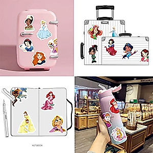 Cute Princess Stickers Pack 100PCS, Kawaii Stickers for Water Bottles Laptop Phone Glueewee Vinyl Waterproof Stickers Gifts for Kids Girls Teens Adults