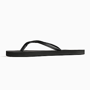 Flip Flops for Women Sandals Beach Summer Casual Comfortable PU Strap Black