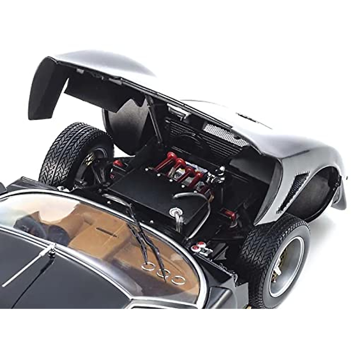 Lambo Miura SVR Black and Gold 1/18 Diecast Model Car 08319 BKG