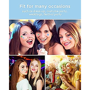 LitBaer Star-Shaped Pimple Patch Hydrocolloid Acne Stickers with Tea Tree Oil + Salicylic Acid, Cover Dot for Acne Blemish, Pimples, Whiteheads, Zit, Draw out Oil & Impurities, 112 Dots, 14mm & 10mm