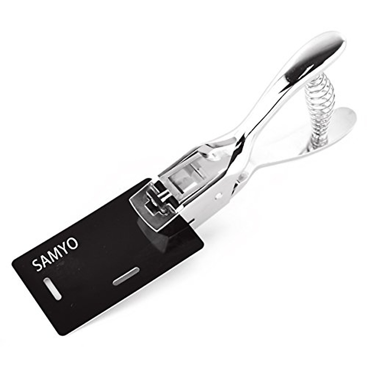 Samyo Hand Held ID Card Slot Hole Punch Metal Puncher Plier Punching Tool for ID Card Badge PVC Photo Tag