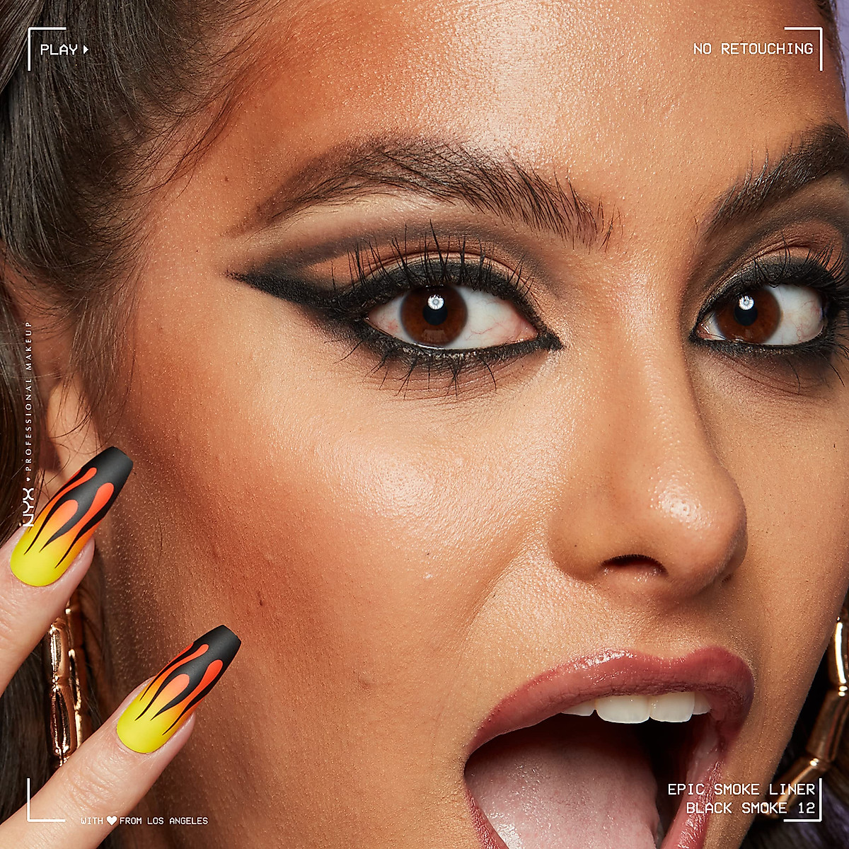 NYX PROFESSIONAL MAKEUP Epic Smoke Liner, Vegan Smokey Eyeliner - Black Smoke (Black)