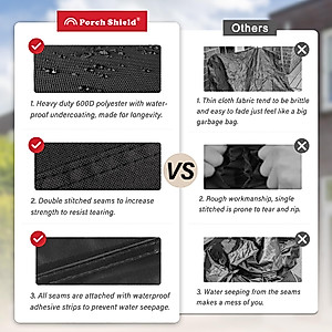 Porch Shield Fade Resistant Solo Stove Yukon Cover - Waterproof Patio Fire Pit Cover Round 32 inch Fits for Small Firepit Solo Stove Yukon