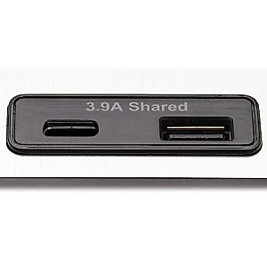 Tripp Lite Surge Protector Power Strip 8-Outlet Metal 1 USB-A & 1 USB C Charging Ports 3.9A Shared 8ft Cord (TLM88USBC)