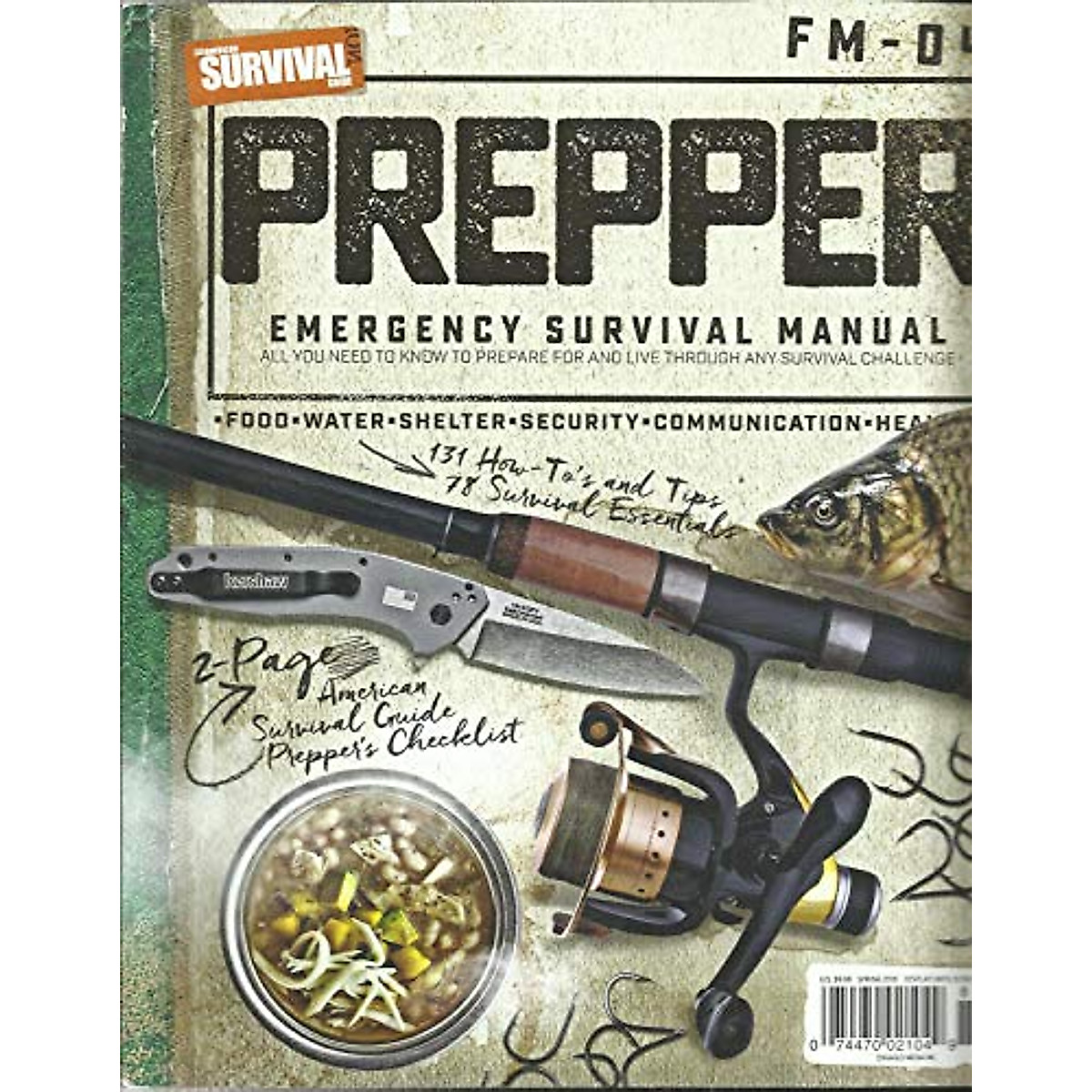 AMERICAN SURVIVAL GUIDE MAGAZINE, PREPPER EMERGECY SURVIVAL MANUAL SPRING, 2018