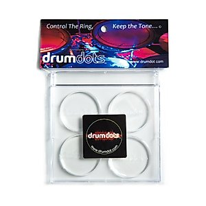 Drumdots - Drum Dampening Control that Reduces the Over-Ring Without Changing the Tone of your Drum - 2 Pack