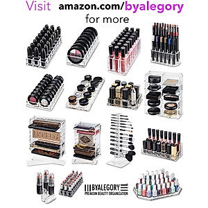 BY ALEGORY Acrylic Hair Accessory Organizer Storage for Bows Ties Bobbi Pins Claws Barrette Silk Scarves Scrunchies Ribbon Bandana Drawer Refillable Container Tray