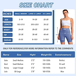 VALANDY 3 Pack Biker Shorts for Women – 8" Buttery Soft High Waisted Tummy Control Yoga Cycling Workout Shorts