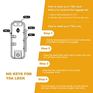 Travelhouse Luggage Sets, Expandable Hardside Suitcases 24in/28in, Carry on 20in,3 Piece Set Travel Luggages Clearance with Double Spinner Wheels TSA Lock Lightweight (Orange-85)