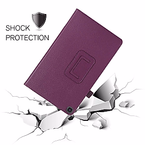Epicgadget Case for Samsung Galaxy Tab A8 10.5 Inch (SM-X200/SM-X205/SM-X207) - Slim Lightweight Folio PU Leather Folding Stand Cover Case for Galaxy Tablet A8 10.5" (2022 Released) (Purple)