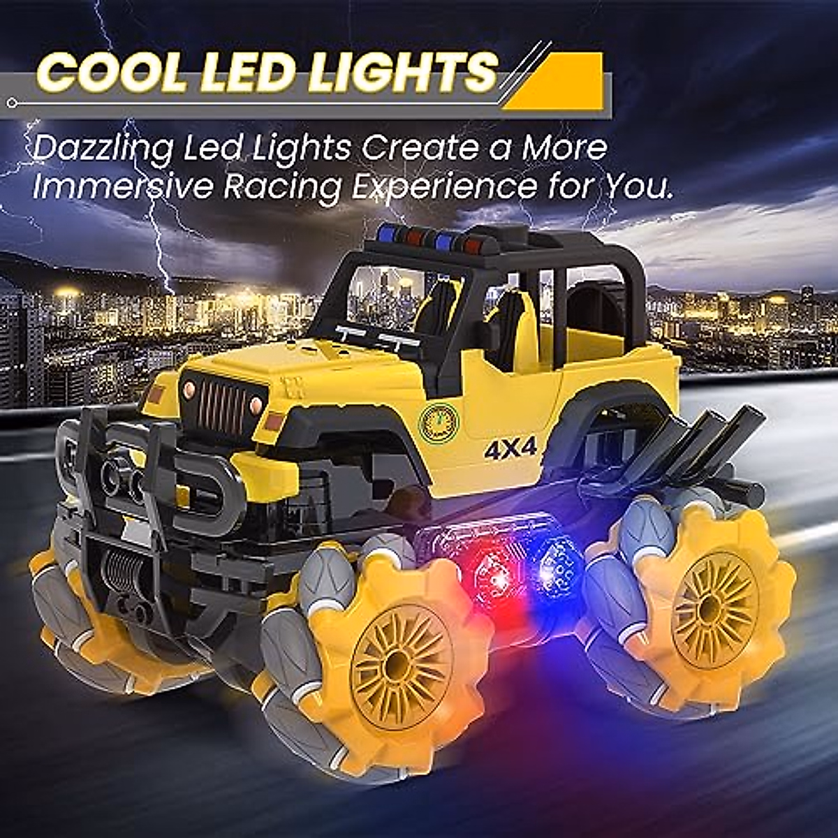 YOTOY Remote Control Car Toys for 6 7 8 9 10 Years Old Boys, Drift Stunt Remote Control Car, RC Cars for Boys Age 8-12, Stunt Car Remote Control, RC Stunt Car Toy, Drift Stunt Car, Drift RC Cars