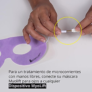 myolift 7E Wellness Conductive Eye Facial Mask Microcurrent Machine - Skin Care Tools for Microcurrent Facial Device - Instant Face Lift, Anti Aging, and Skin Tightening - Up to 10-12 Uses