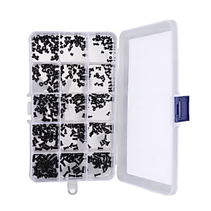 450PCS Laptop Screws, M2X3 M2X4 M2X5 M2X6 M2X8 M2.5X3 M2.5X4 M2.5X5 M2.5X6 M2.5X8 M3X4 M3X5 M3X6 M3X8 M3X10 Type Screw for Laptop Repair