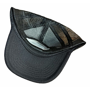 Ass Eating Champion Snapback Trucker Hat for Men or Women, Vintage Fit with Funny Novelty Graphic, Black Custom Mesh Cap