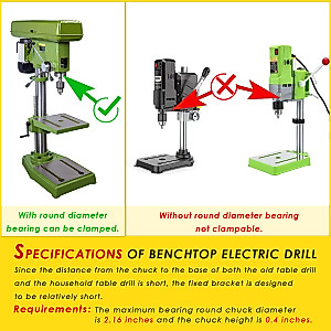 Square Hole Drill Bit Adapter for Easy Installation and Disassembly - Mortising Attachment for Drill Press, Mortise Machine, Power Tool Accessory for Drill Machines