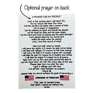 Ships Fast from Texas! Personalized Crucible Smooth Wax LED Flameless Flickering Prayer Candle with Name, Battalion, Company, and Platoon.