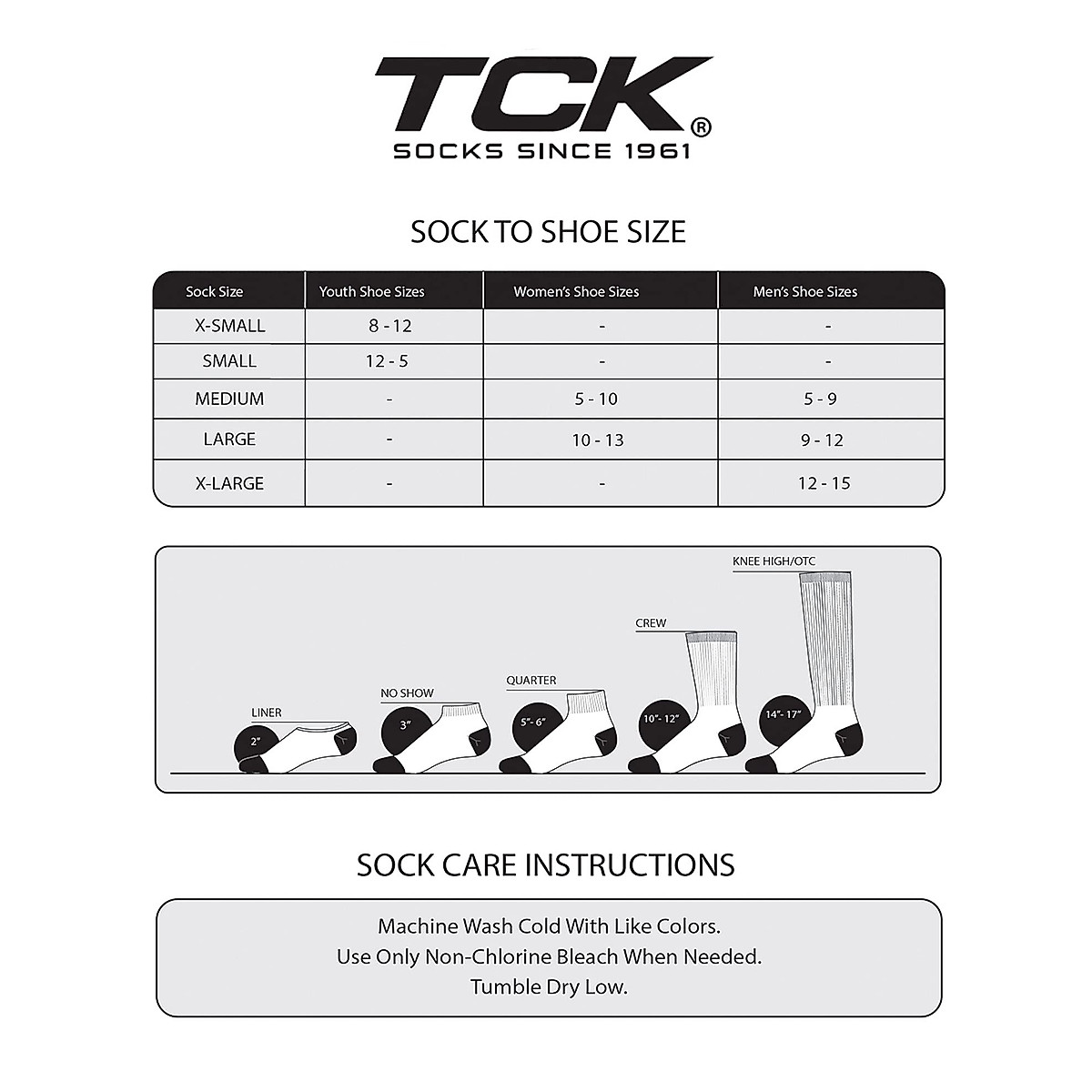 TCK Prosport Performance Tube Socks (Navy, X-Large)