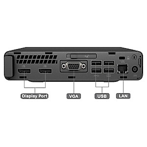 HP EliteDesk 800 G3 Mini Business Desktop (Intel Quad-Core i7-6700T 2.8Ghz, 16GB DDR4 RAM, 1TB SSD, DisplayPort DP, Ethernet RJ-45, Keyboard + Mouse, Windows 10 Pro 64-bit (Renewed)