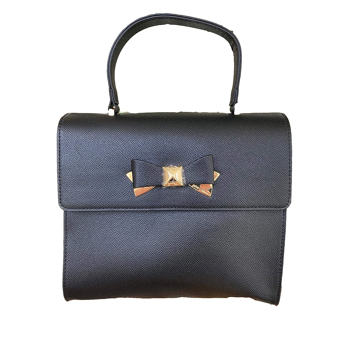 Betsey Johnson Devin Shoulder Bag with Chain and Bow Black One Size