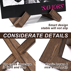 Now Playing Vinyl Record Stand, Premium Wood Retro Now Playing Record Holder, 1 Second Assemble Now Spinning Record Holder, Vinyl Records Albums, Wooden Vinyls Record Display, Magazine CD Holder