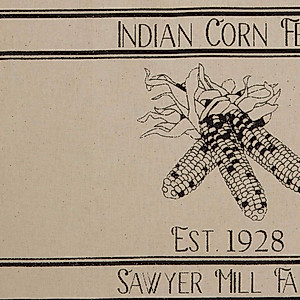 VHC Brands Sawyer Mill Kitchen-linens, Towel Set of 2 19x28, Corn & Plow