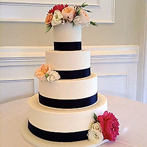 YAMA Double Face Satin Ribbon - 1 inch 25 Yards for Gift Package Wrapping,Floral Design,Hair Accessories,Crafting,Sewing,Wedding Decor, Black