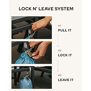 Loctote AntiTheft Sack 3L | Portable Travel Safe | Cut-Resistant , RFID Blocking and Water Resistant | Money Bag with Lock | Beach Safe | Travel Pouch | Beach Lock Box for Valuables (Tahitian Tan)