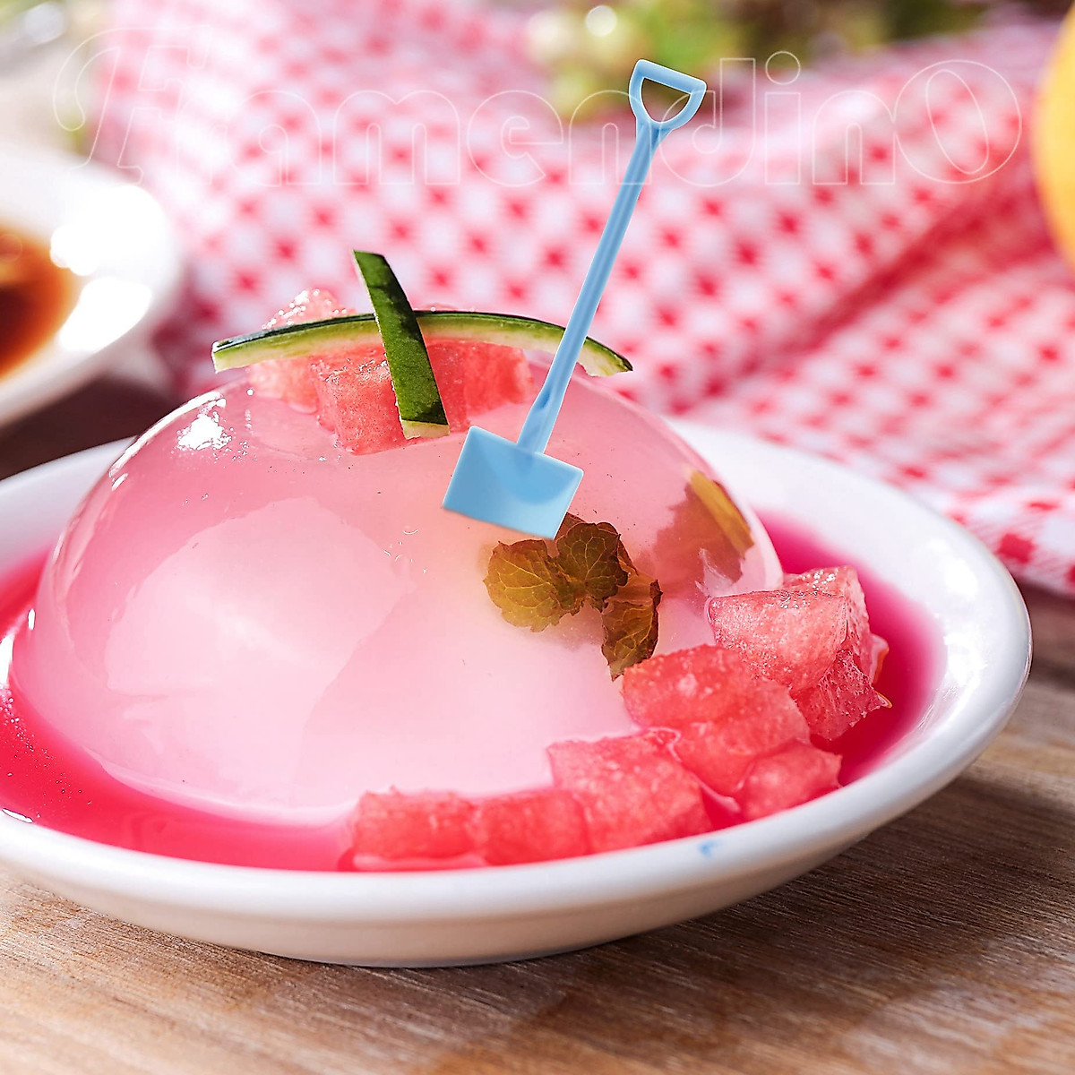 Framendino, 120 Pack Colorful Mini Shovel Spoons, Disposable Shovel Shaped Ice Cream Spoons Novelty Mini Plastic Dessert Spoon for Pudding Yogurt Cake Sugar