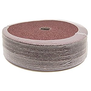 Benchmark Abrasives 7" Aluminum Oxide Resin Fiber Grinding and Sanding Discs for Wood and Fiberglass 7/8" Arbor, Use with Angle Grinder (25 Pack) - 24 Grit