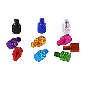 GUSTYT Screw M3*4mm Aluminum Alloy Hand-Twist Free Solid State Drive 2.5 inch Hard Drive sata3 ssd Hard Drive Bracket Fixing Screws (Color : Emerald)