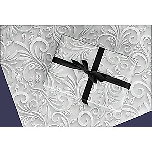 Wedding Gift Wrap - Large Elegant Pattern - 24"x10'