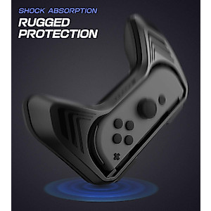 Mumba Grip for Nintendo Switch OLED & Nintendo Switch Joy-Con, 2-Pack Switch Controller Grip Handle Kit for Nintendo Switch Joy-Con (Black)