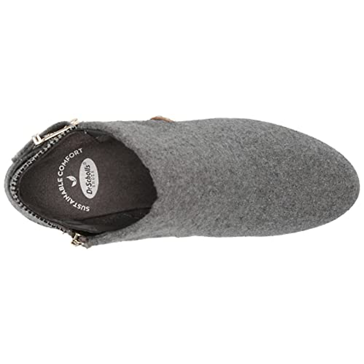 Dr. Scholl's Womens Create Ankle Bootie Mid Grey Flannel 9