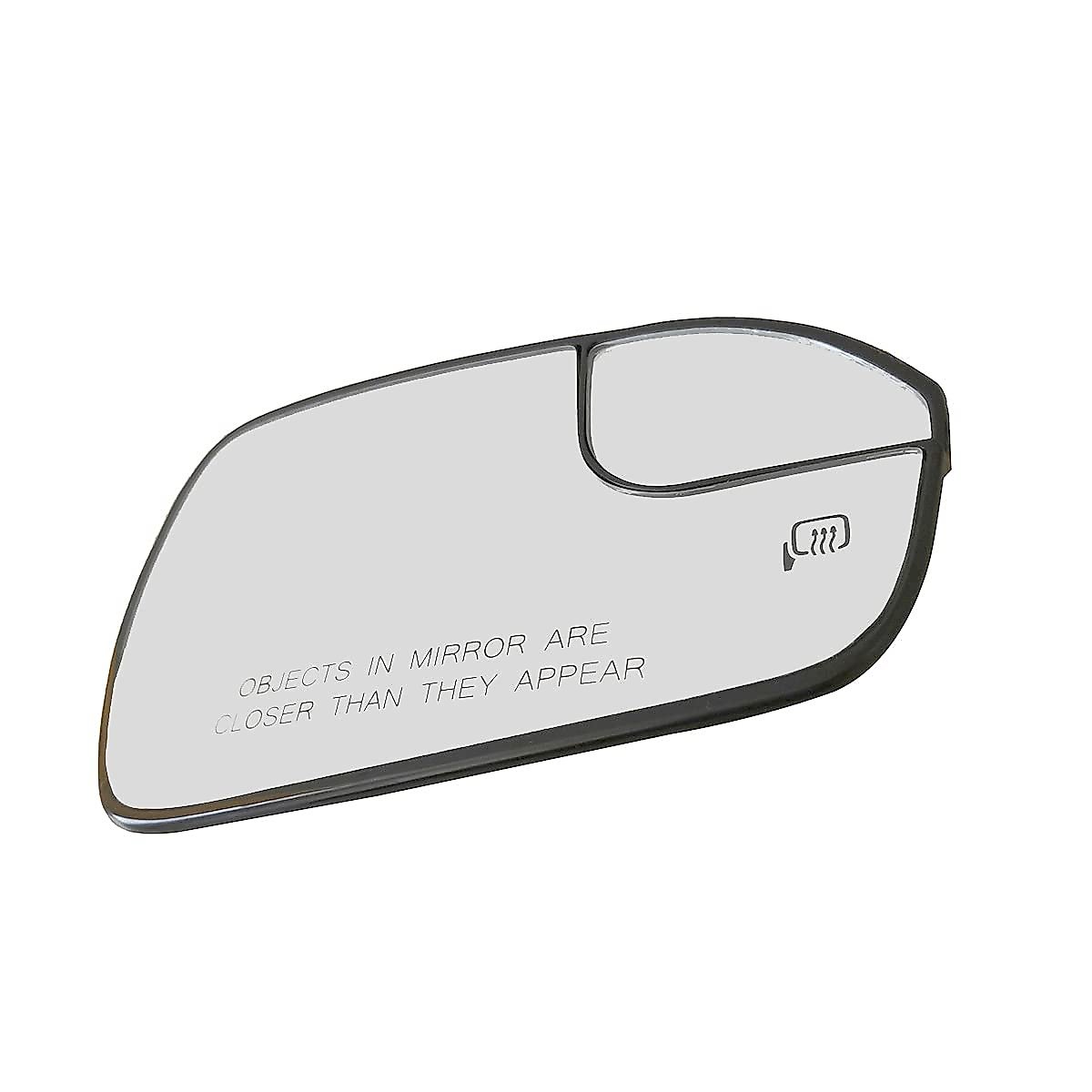 KYYET Right Passenger Side Power Heated Convex Mirror Glass Compatible with 2013-2020 Fusion w/Rear Plate- Replace DS7Z17K707A