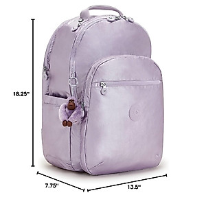 Kipling Seoul Extra Large Metallic 17" Laptop Backpack Orchid Metallic