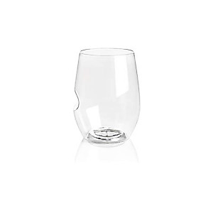 govino Go Anywhere Wine Glasses | Dishwasher Safe, Flexible, Shatterproof, and Recyclable | 16 oz. Each | Set of 8.