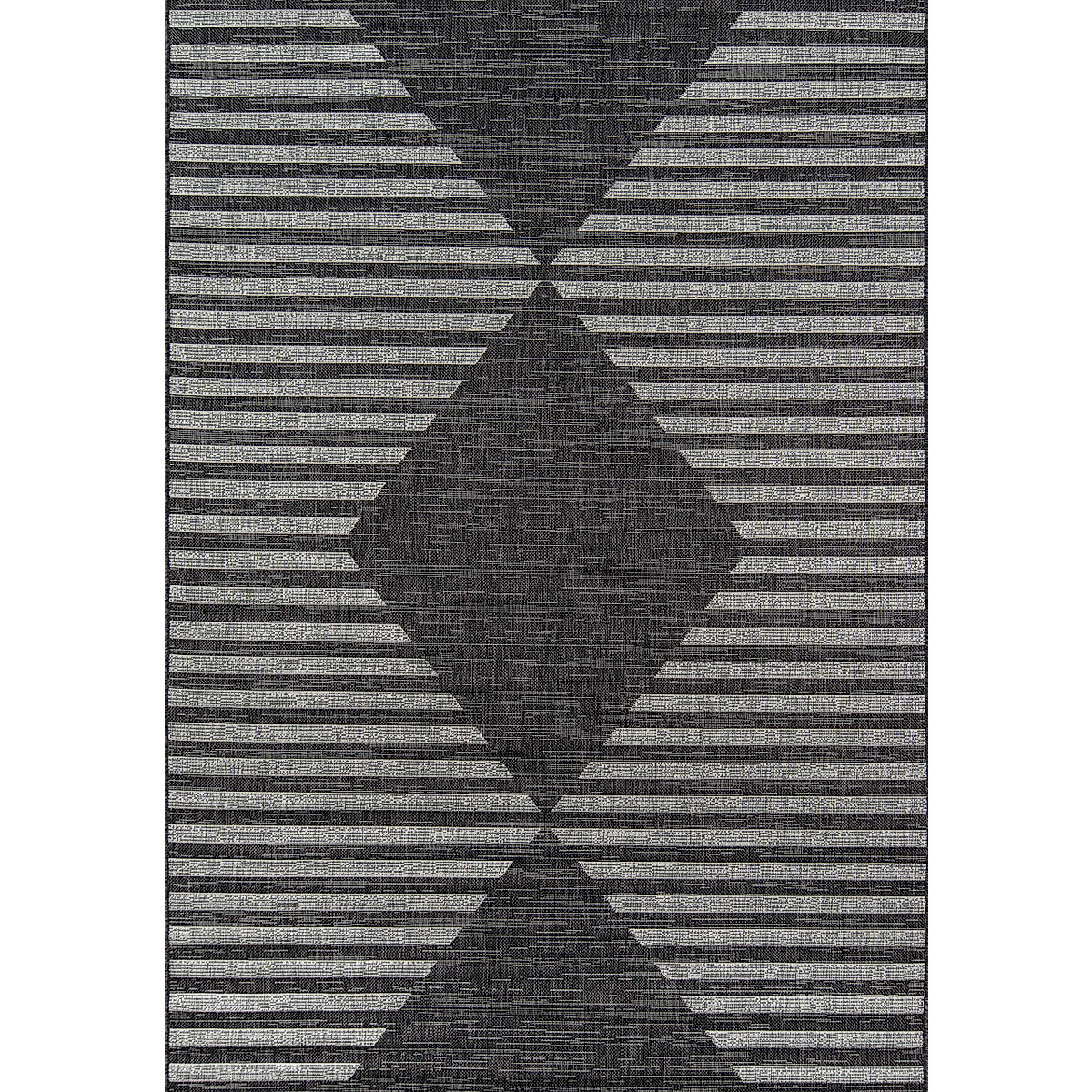 Novogratz by Momeni Villa Cavallo Indoor Outdoor Rug, 2' X 3', Charcoal