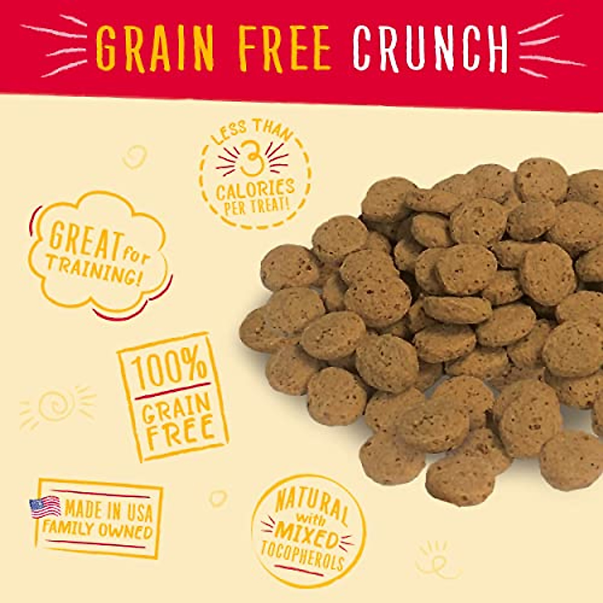 Charlee Bear Grain-Free Bear Crunch Chicken, Pumpkin & Apple Flavor - Net Wt 8 oz.
