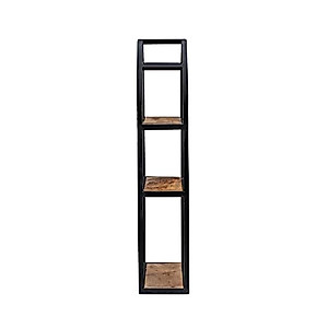 Powell Furniture Linon Penelope Metal Wall Shelves in Black