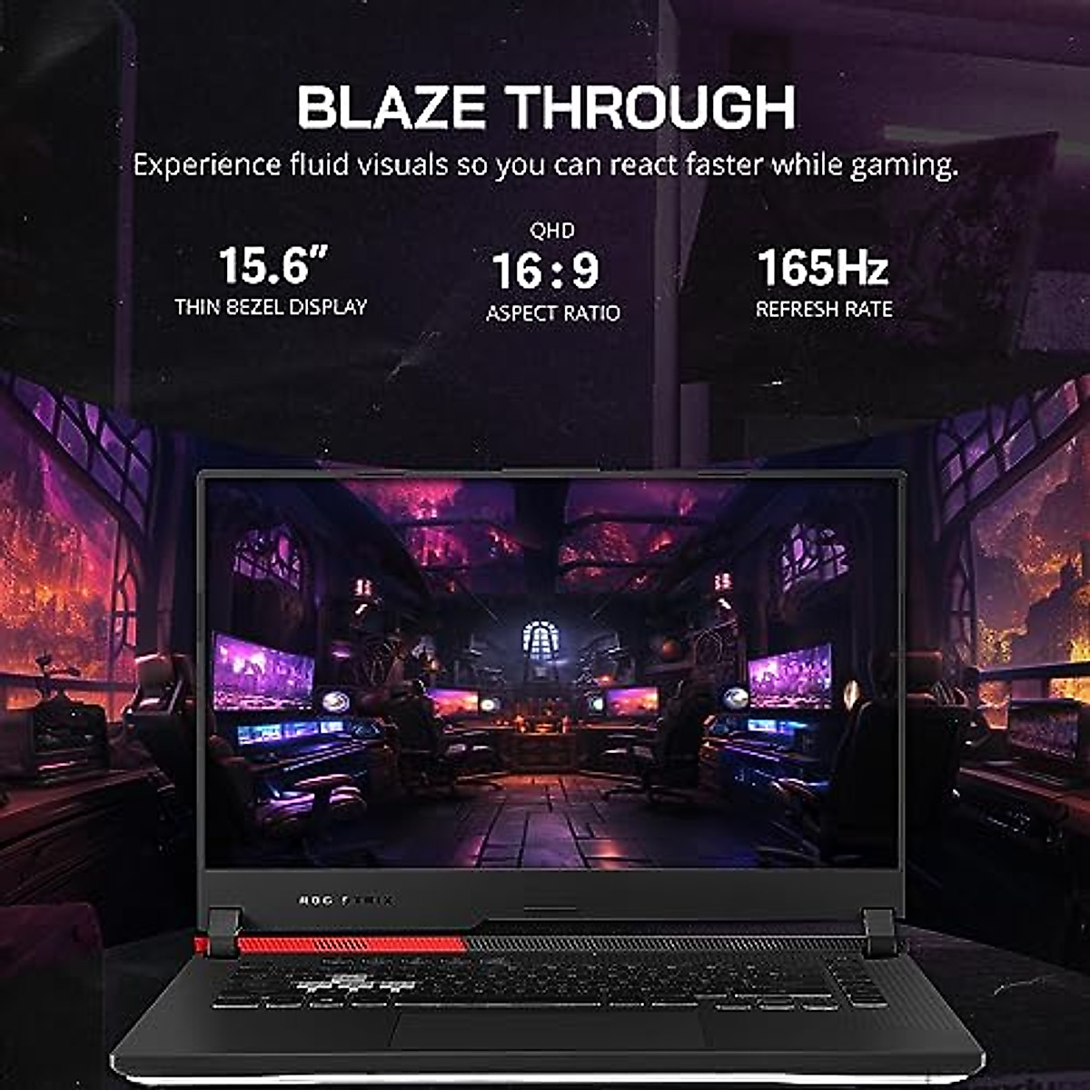 ASUS ROG Strix G15 Advantage Edition Gaming Laptop, 15.6" QHD 165Hz Display, AMD Ryzen 9 5980HX, 32GB RAM, 1TB PCIe SSD, RGB Backlit Keyboard, Radeon RX 6800M, Win 11 Pro, Black, 32GB USB Card