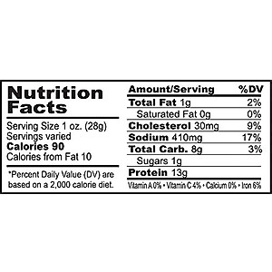 Buffalo Bills 18oz Teriyaki Western Cut Big Slab Beef Jerky (15 beef jerky slabs per bag)