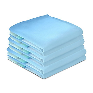 SLHKPNS Summer Starfish Kitchen Dish Towel Set of 4,Seashell San Beach 18x28in Absorbent Dishcloth Reusable Cleaning Cloths for Household Use