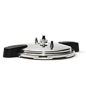 Granite Ware Pressure Canner and Cooker/Steamer, 7 Pint Jars or 8 Half-Pint Jars, 12-Quart, Black