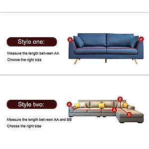 IMYOGI High Stretch Sofa Covers Sofa Cover 5 Seater, L Shape Slipcover Easy Stretch Fit Elastic Fabric Couch Sofa Protector Slip Cover Washable-4 Seater+4 Seater-Sky Blue